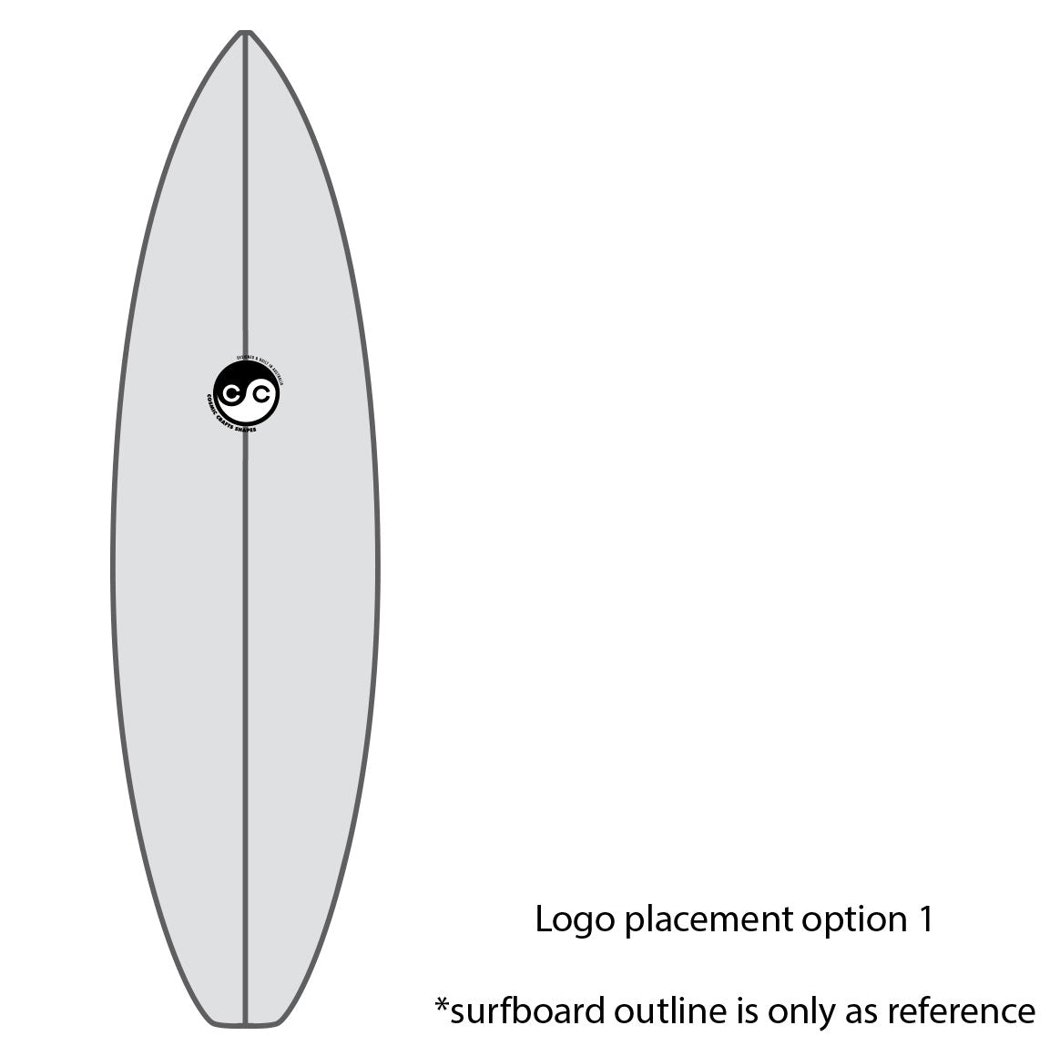 Crystal castle Mid Length Twin Fin – cosmiccraftsfoils